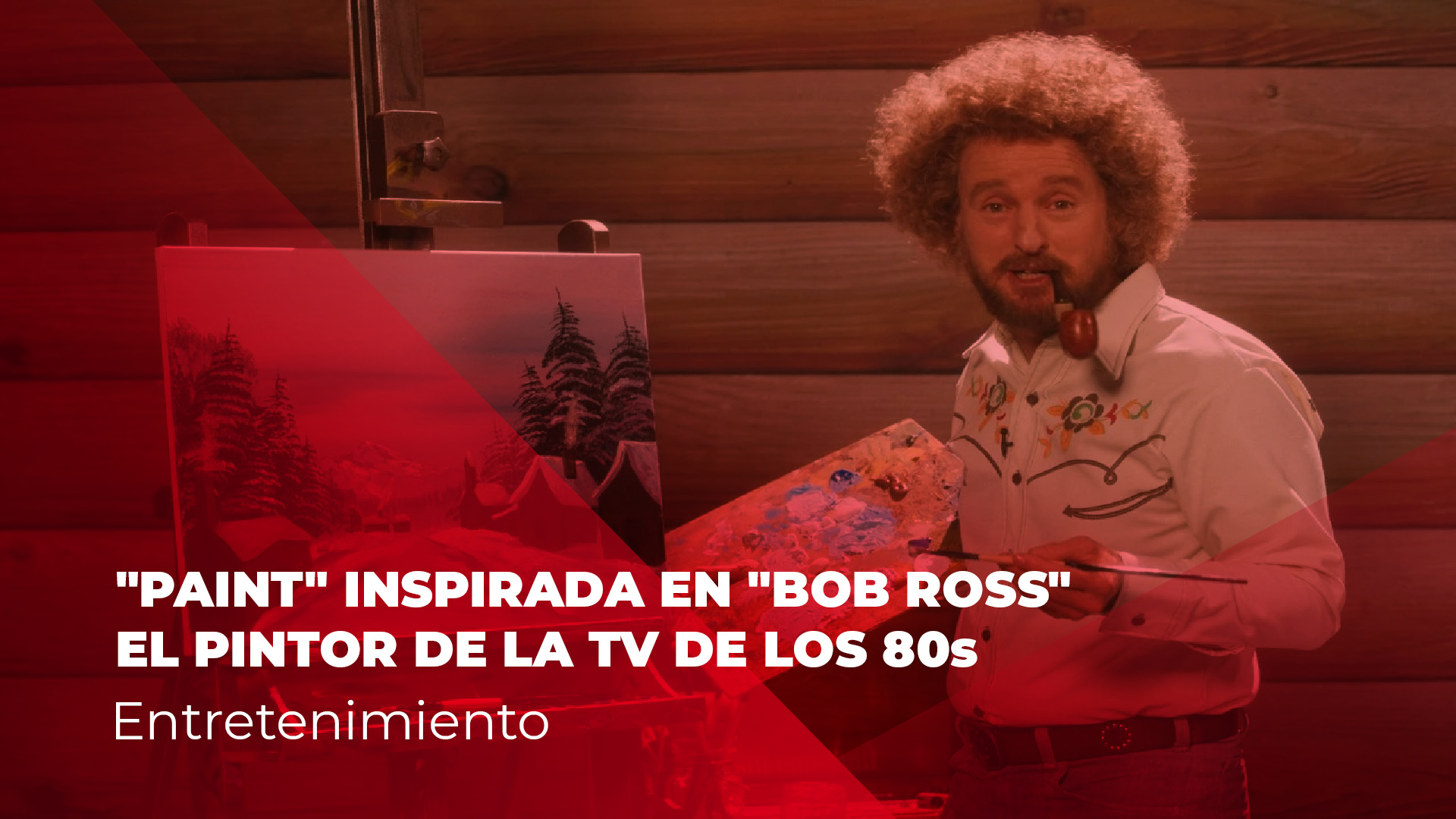 "Paint" inspirada en "Bob Ross" el pintor de la TV de los 80s | Canal 57