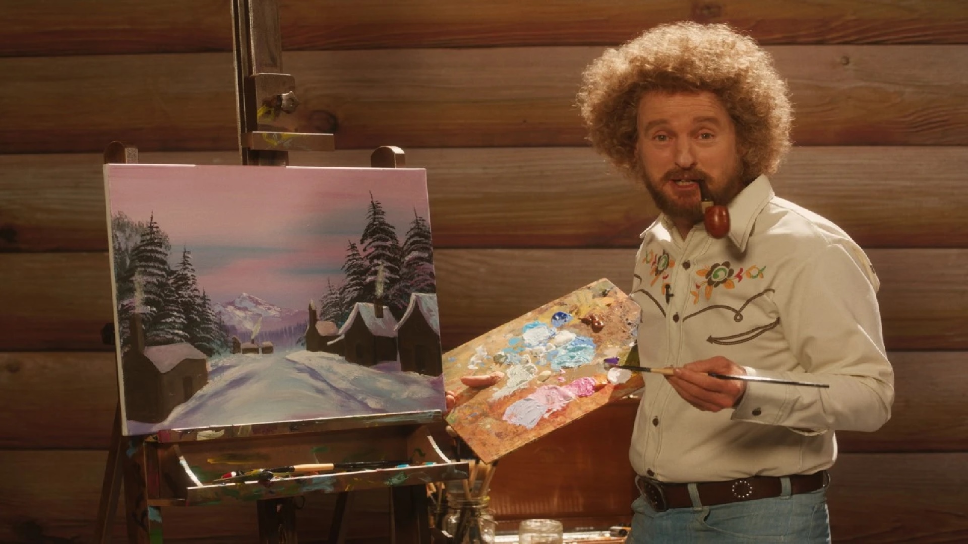 «Paint» inspirada en «Bob Ross» el pintor de la TV de los 80s | Canal 57
